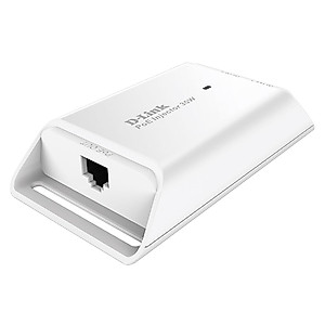 D-Link PoE Injector Adapter 1 Port Gigabit Power Over Ethernet DC Powers IP Camera, Access Points, VoIP Phones (DPE-301GI)
