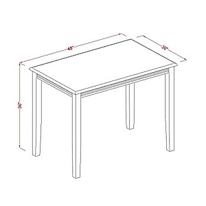 EAST WEST FURNITURE 5 Pc counter height Dining set - counter height Table and 4 Kitchen Chairs.