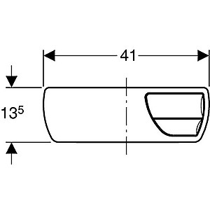 Geberit lid to 240,425,11.1 for Wall Mounted Cistern, 240425111