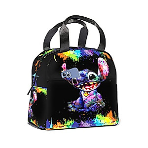 ESCONAL Cute Lunch Bag Portable Insulated Anime Lunch Box Tote Bags Thermal Cooler For Adults Women Men Work Picnic Travel