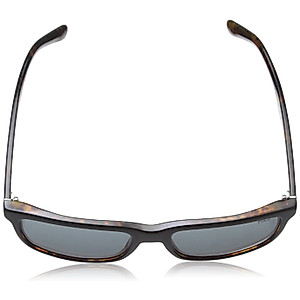 POLO RALPH LAUREN Mens PH4098 Square Sunglasses, Top Black On Jerry Tortoise/Grey, 57 mm