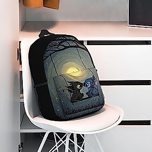 UGLYAF Cartoon Backpack 15 Inch High Capacity Multifunction Backpacks, One Size 2