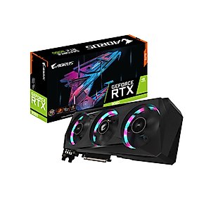 GIGABYTE AORUS GeForce RTX 3060 Elite 12G (REV2.0) Graphics Card, 3X WINDFORCE Fans, 12GB 192-bit GDDR6, GV-N3060AORUS E-12GD Video Card