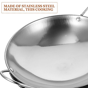 UPKOCH 1 Set Hot Pot Alcohols Stove Spirit Cooker with Pot Camping Stoves Set Stainless Steel Liquid Stove Portable Efficient Stoves Burner Shabu Pot for 10in