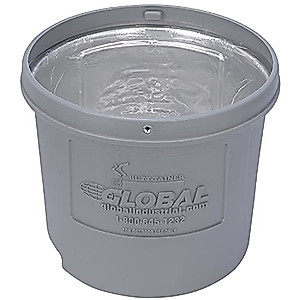 Global Industrial Gray Outdoor Ashtray, 5 Gallon