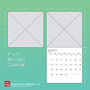 Thich Nhat Hanh 2022 7 x 7 Inch Monthly Mini Wall Calendar by Brush Dance, Zen Peace Spiritual Leader