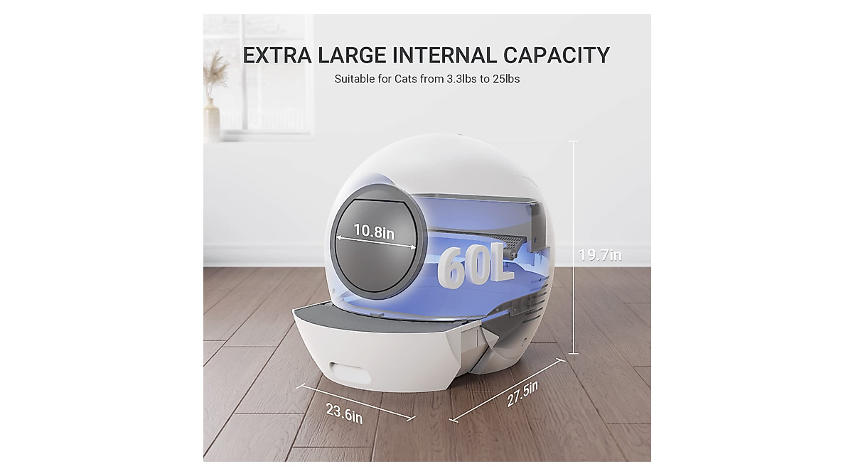 ELS PET Self Cleaning Cat Litter Box – Automatic & App-Controlled