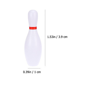 STOBOK 2 Set Miniature Bowling Ball Set Dollhouse Bowling Game Toys Mini Desktop Bowling Model Toy for Dollhouse Decoration Accessories