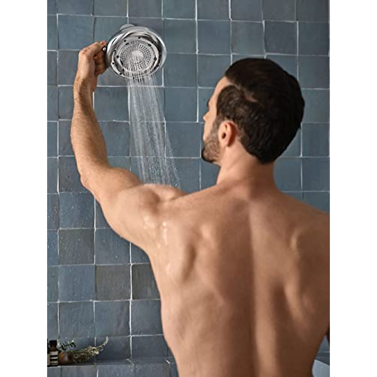 Moen N400R0CH Quattro Rainshower Showerhead with Four Unique Shower Experiences, Chrome