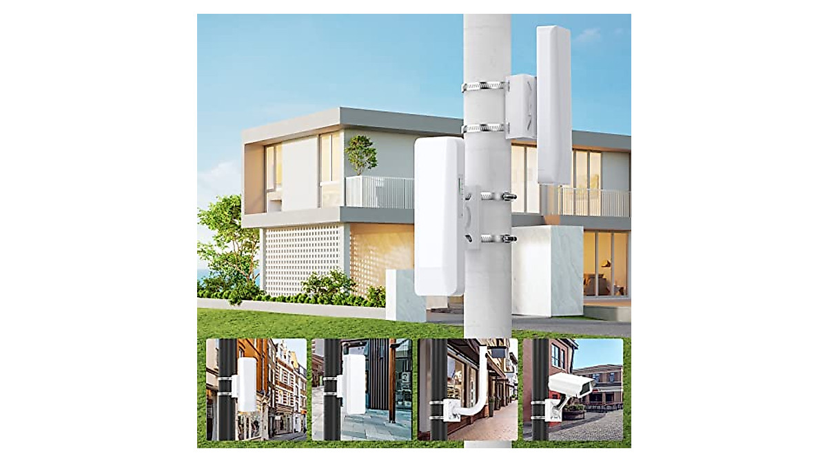 OOKOO Vertical Pole Mount Bracket for AP, Wireless Bridge, CPE