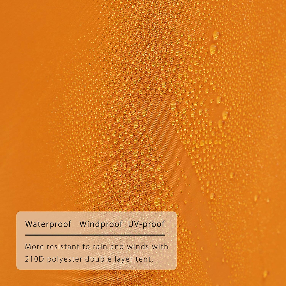 MOON LENCE Camping Tent 2 Person Tent Easy Setup Outdoor Tents Waterproof Double Layer for Camp and Backpacking Orange