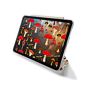 Cute Mushroom Toadstool Pattern Case Compatible with All Generations iPad Air Pro Mini 5 6 11 inch 12.9 10.9 10.2 9.7 7.9 Plastic Fabric Cover Slim Smart Stand SN1058 (8.3" Mini 6th gen)
