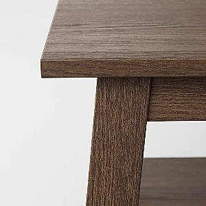 Ikea Little Loved Corner LUNNARP Coffee Table, Side Table, Brown 90x55 cm