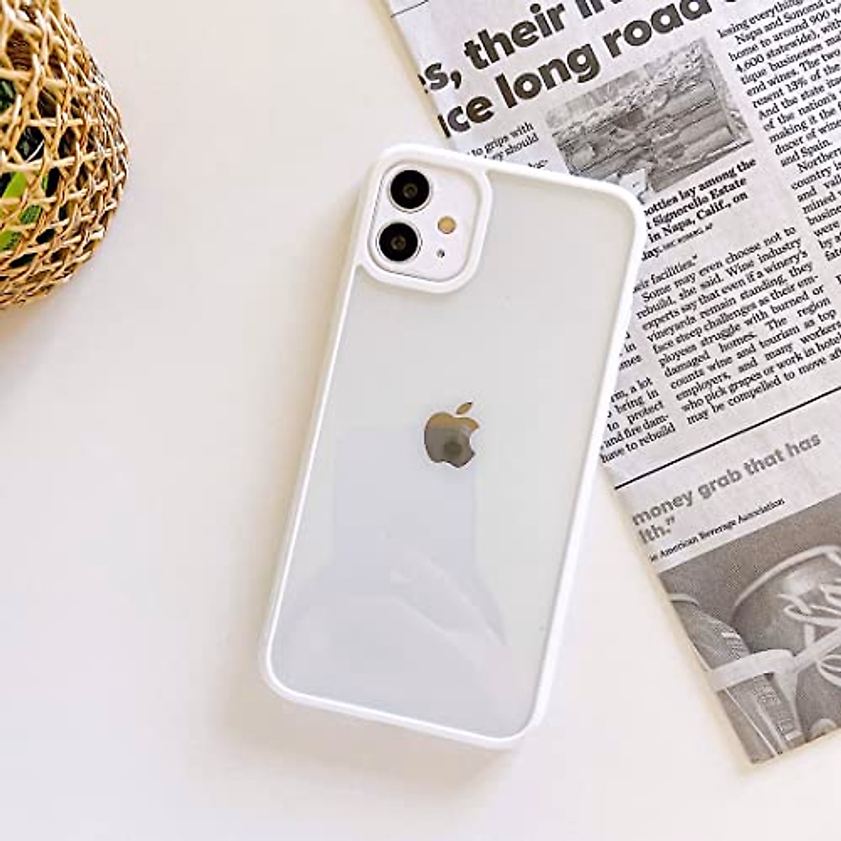 ZTOFERA Crystal Clear Case for iPhone 11 6.1",Cute Girls Transparent Soft Ultra Slim Anti-Scratch Bumper Protective Cover for iPhone 11 6.1" White