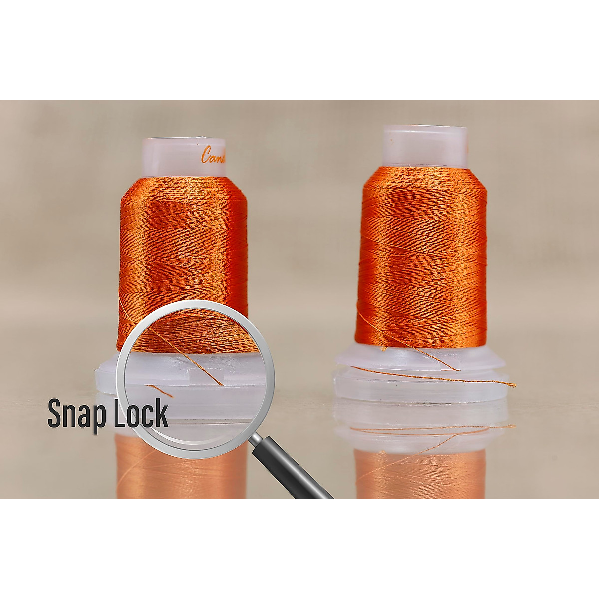 Candle 63 Colors Embroidery Machine Thread - Kit of Polyester Brother Thread Spools 500M (550 Yards) for Home Users