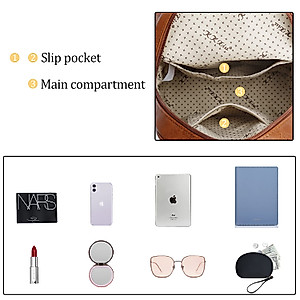 KKXIU Fashion Small Synthetic Leather Backpack Purse For Women and Ladies with Tassel (Brown)