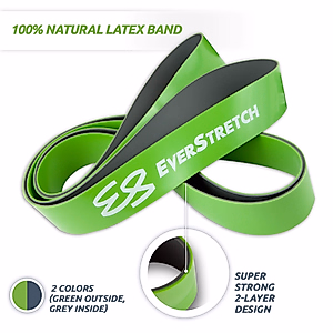 EverStretch Ballet Stretch Band Dance Equipment: 2-Layer Latex Dance Stretch Band for Flexibility Training. Stretch Bands for Dancers. Stretching Bands for Flexibility, Cheer, Pilates and Yoga.