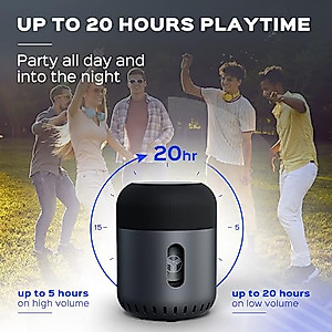 TREBLAB HD-360 Portable Bluetooth Speaker - Powerful 5-Driver System w/Subwoofer and 8 Bass Radiators, Loud 360° Surround Sound, 90W Stereo, 20H Playtime, IPX4 Waterproof Wireless Speakers