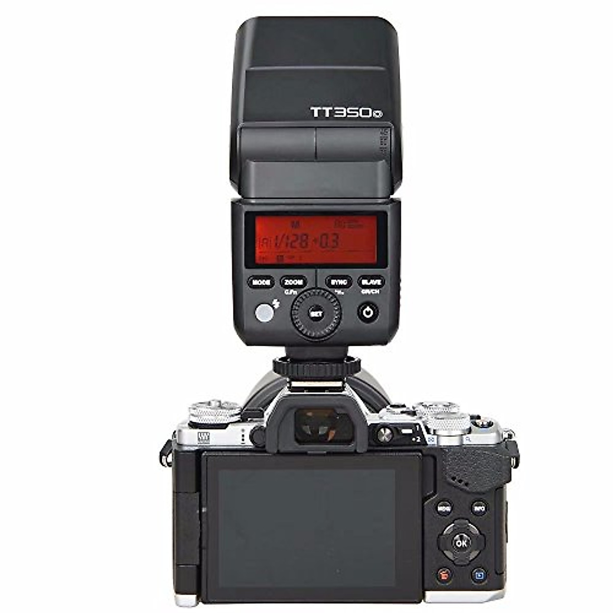 Godox TT350O 2.4G HSS 1/8000s TTL GN36 Camera Flash Speedlite for Olympus/Panasonic Mirrorless Digital Camera w/EACHSHOT Color Filters