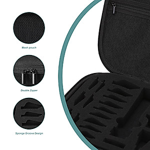 MOSISO Hard Travel Carrying Case Compatible with Philips Norelco Multigroom Beard Trimmer Series 7000, MG7750/49, Waterproof Shockproof EVA Organizer Storage Bag with Handle & Cleaning Brushes, Black
