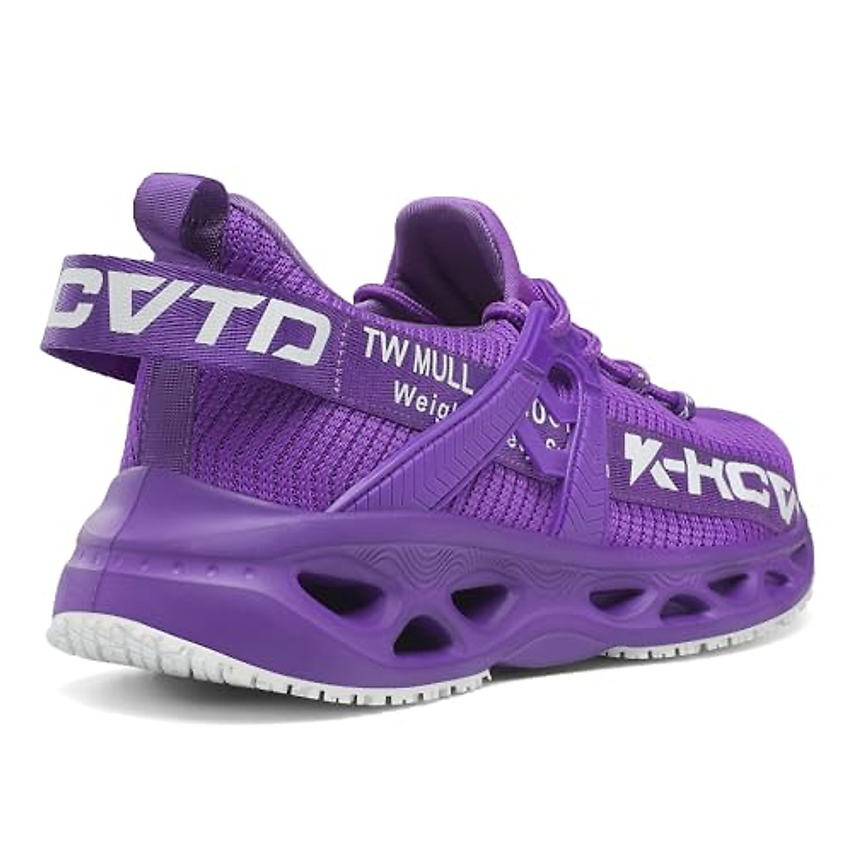 KCVTD Steel Toe Shoes for Women Safety Work Shoes Comfortable Steel Toe Sneakers Puncture Proof Slip on Sneakers Women Purple