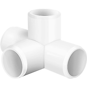 12 pack 4 Way 1/2 inch PVC Fitting Corner Cross Elbow, 1/2" PVC Fitting Elbow for Greenhouse Shed Pipe, Tent Connection, Furniture Build Grade SCH40
