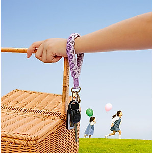 LOLAHA Macrame Keychain Wristlet Key Chain Boho Keychains for Women Cute Keychain Keyring Wrist Lanyard For Keys Car Keys Wrist Keychain Wristlet Strap Teal Keychain Accessories