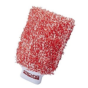 Gtechniq WM2 Microfibre Wash Mitt - Ultra Low Friction Washcloth, Soft Glide Minimises Swirl Marks - Holds Maximum Volume Of Soap Suds, 100% Split Varied Length Polyester Strands For A Quick Easy Wash