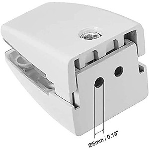 KSWLOR 20 PCS Office Desk Partition Support Bracket,Desk Divider Clamp Brackets Shelf Clip Clamp Holder Screen Clip Holders,Desk Privacy Screen Clips Clamps Sneeze Guard Bracket Support 0-1/2" Panel