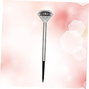 Outanaya Solar Light Outdoor LED Solar Lights Lawn Lights Solar Panels Garden Lights Lawn Lamp Garden LED Light Pathway LED Lights Solar Panel Lights Silver Rainproof LED Street Light