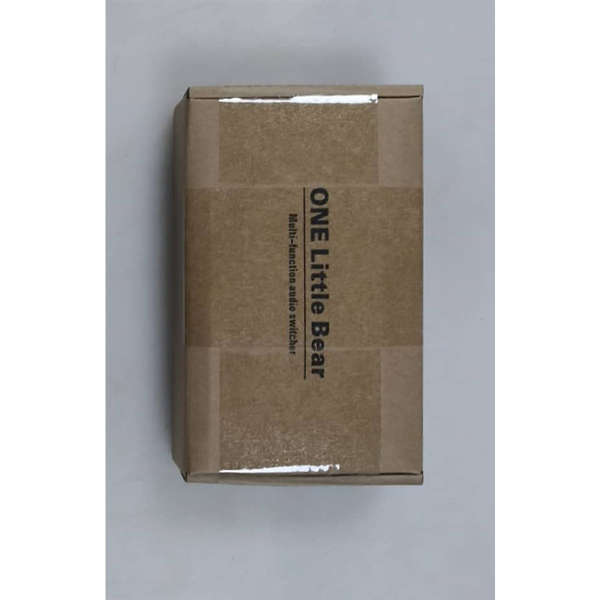 Little Bear MC104 Mini Audio Switcher, 4-Way 3.5mm AUX Stereo Passive Selector, Switch Box Splitter for PC/Player/Headphone/Amplifier/Speaker