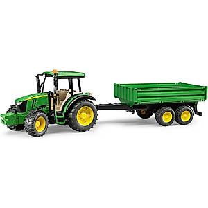 John Deere 5115M with Trailer