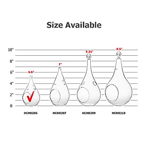 WGV Glass Hanging Plant Terrarium, Width 3", Height 5.5", Teardrop DIY Air Succulent Planter Clear Tea light Votive Candle Holder, Wedding Event Office Home Outdoor Decor, 1 Piece