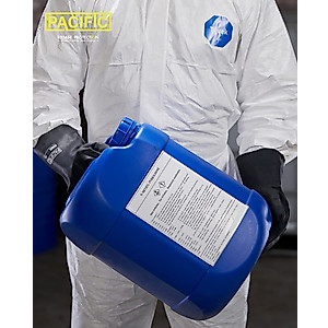 PACIFIC PPE Chemical Resistant Gloves, Heavy Duty Industrial Rubber Gloves, Resist Acid, Alkali and Oil, 12.6", Large