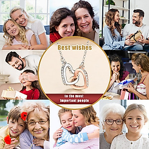 Alittlecare Niece Gifts from Auntie - Aunt Gifts from Niece - Aunt Niece Necklace for Birthday Christmas Graduation Wedding With Nice Message Card and Box