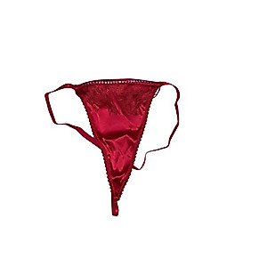 Victoria's Secret Very Sexy Fringe V-String Rhinestone Panty Color Red New (Medium)