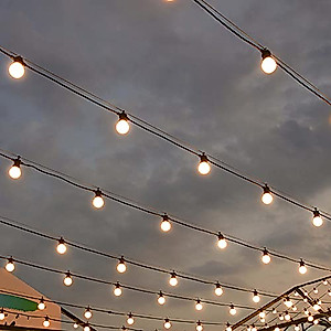 PURPLE LEAF Solar Led String Lights Outdoor Shatterproof 24 Ft 12 Waterproof Bulbs with Commercial 8 Lighting Modes Decorative for Gazebo Yard Garden Pergola with Solar Christmas Powered Light