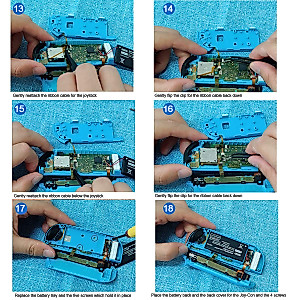 2-Pack Replacement Joystick Analog Thumb Stick Repair Kit for Nintendo Switch/Switch OLED Model/Switch Lite Joy-Con Controller - Drift Fix Tools Y1.5 / +1.5 Screwdriver/Pry Tools