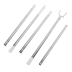 Cabilock Extendable High Areas Reach Indoor Retractable Pole Easy Clothes Clothesline Clothing Stainless Clo Telescoping Household Stick Long Detachable Cm Outdoor Top for Adjustable Rod