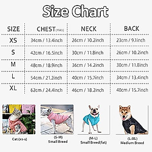 Harikaji Dog Winter Coat with D Ring,Super Light Small Dogs Warm Coat Zip Waterproof Pet Cat Warm Jacket Vest Apparel for Small Medium Dogs(Pink,L)