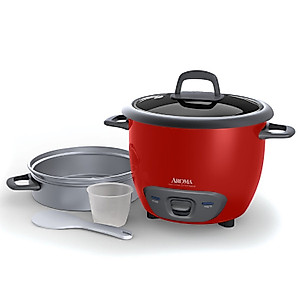 6 CUP RICE COOKER RED (Renewed)
