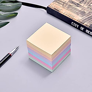 Pop Up Sticky Notes Pad, 3 in x 3 in Candy Color Easy Post Notes 6 Pad 100 Sheet/pad 600 Sheet Total, Individual Package
