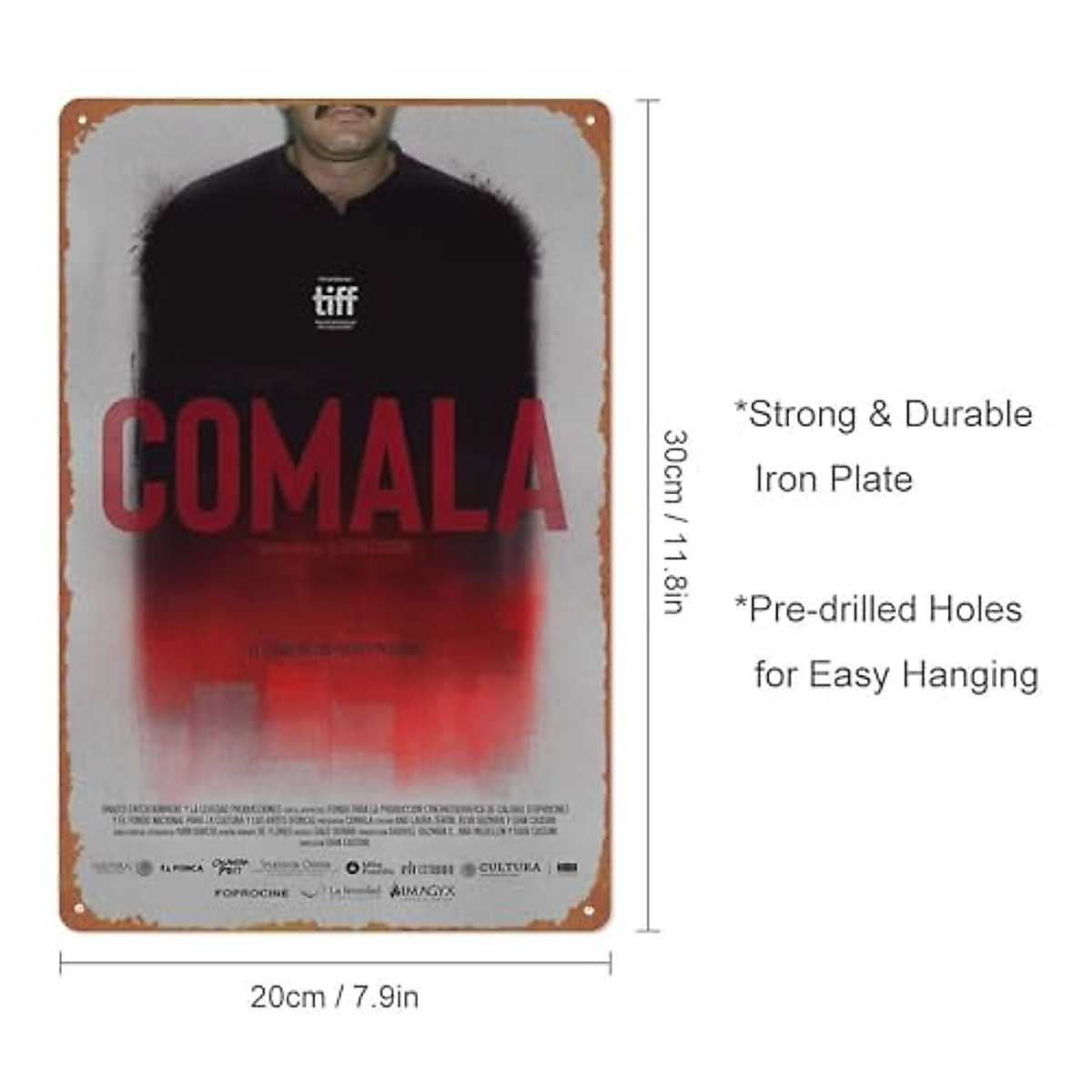 Comala posters Tin Sign Cafe bar Home Wall Art Decoration Retro Metal Tin Sign 8x12 inch