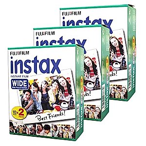 Fujifilm Instax Wide Instant 60 Film for Fuji Instax Wide 210 200 100 300 Instant Photo Camera