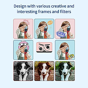 BISOFICE Portable Students Camera 20M Camera Auto Focus 2.0'' IPS Screen 1080P Video Record Mini Selfie Camera Learning Toy Christmas Birthday Gift Holiday Travel