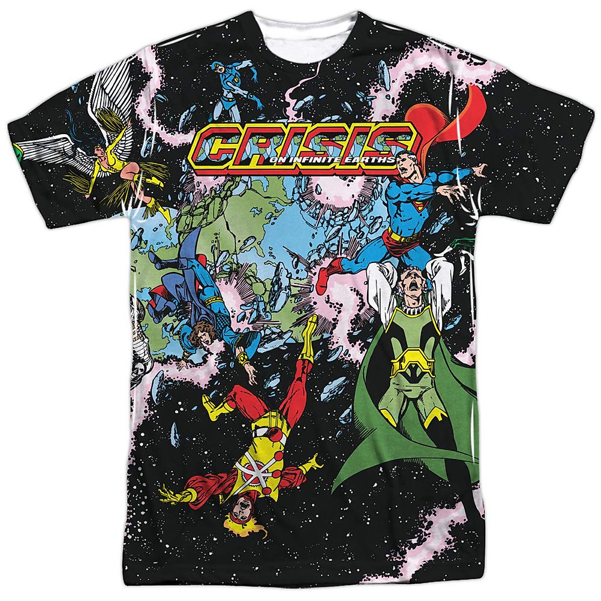 Justice League - Crisis Variant (Front/Back Print) T-Shirt Size M