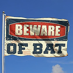 Flags to Hang in Your Room Beware of Bat Flag Grill Gifts for Dad Flags for Boys Room (Size : 152X244CM)