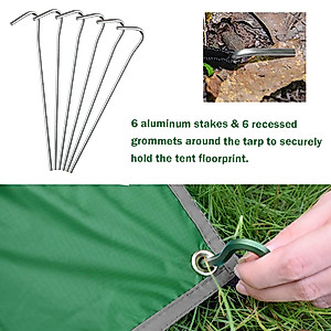 AYAMAYA Backpacking Tent 2 Person + Tent Footprint