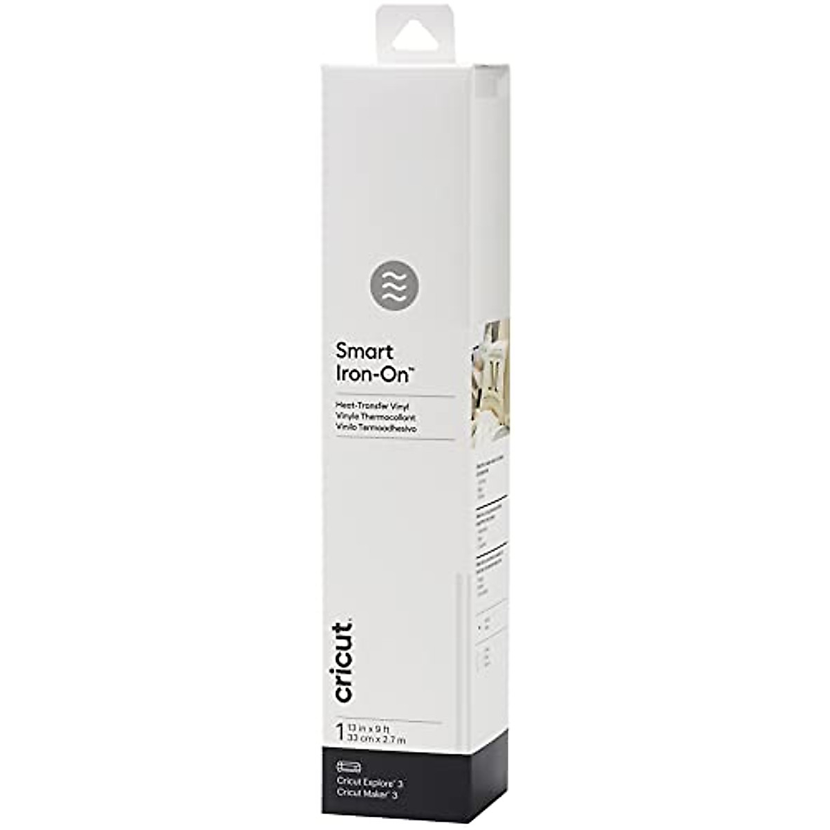 Cricut Smart Iron On (13in x 9ft, White) for Explore 3 and Maker 3 - Matless cutting for long cuts up to 12ft