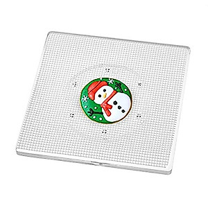 CY craft Cookie Decorating Turntable with Anti-Slip Silicone Mat,Cup Cake Sugar Icing Cookie Decorating Supplies Tools,Clear Acrylic Small Lazy Susan Turn Table,6.3 x 6.3 Inch,Square,Pack of 1